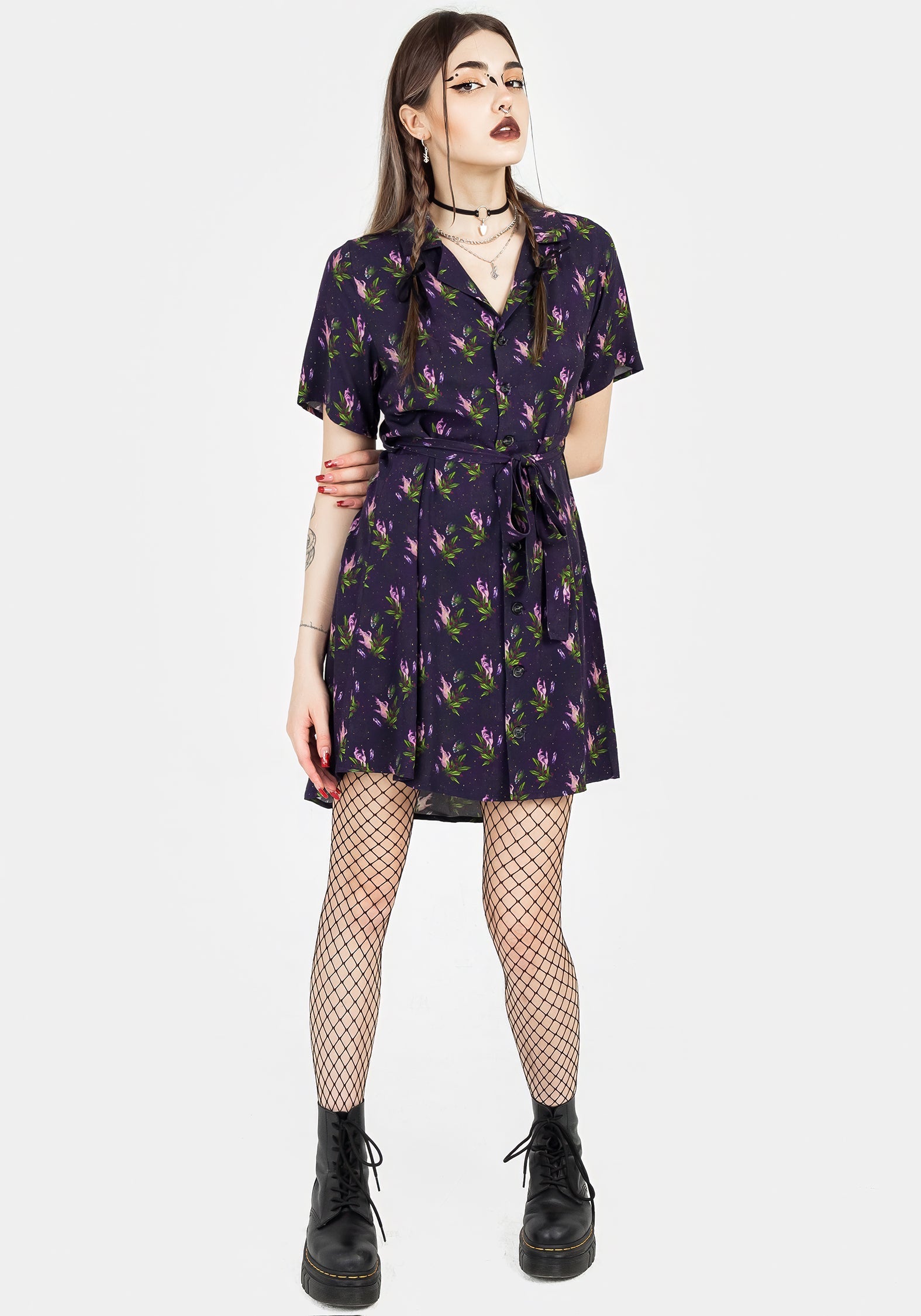 Petra Mini Shirt Dress – Disturbia