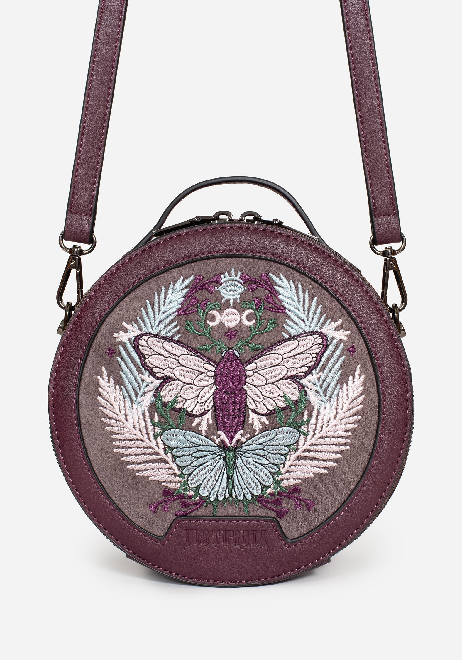 Disturbia | Trivia Moth Embroidered Crossbody Bag | Handbags